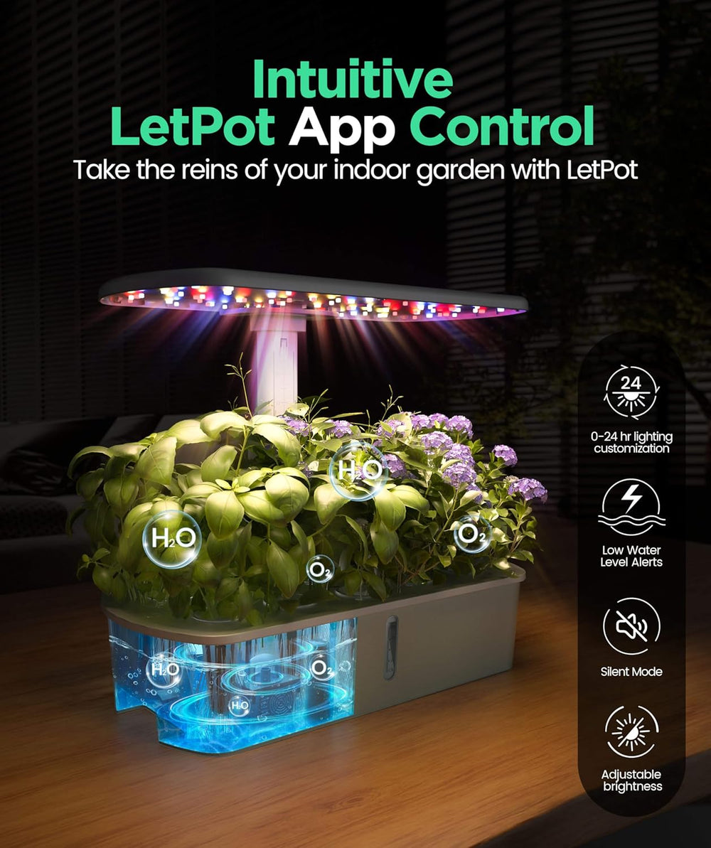 LetPot Air 10-Pod Hydroponic Gardening System, Indoor Garden Kit