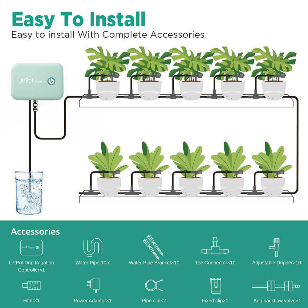 Automatic Watering System, Indoor Garden Watering System with App ...