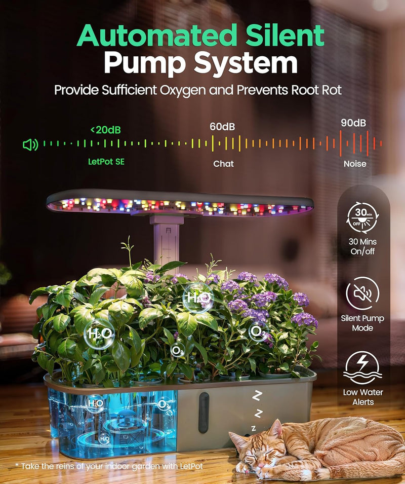 LetPot Air 10-Pod Hydroponic Gardening System, Indoor Garden Kit