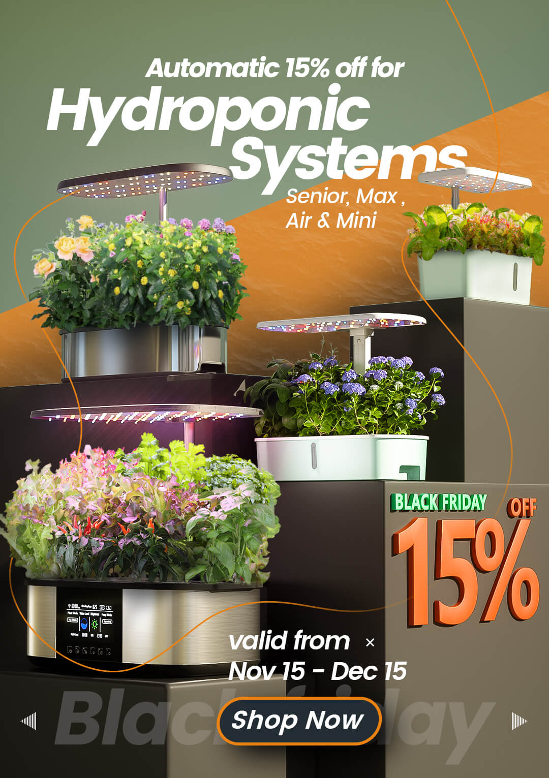 LetPot® indoor Garden, Hydroponic Smart Planter with App Control