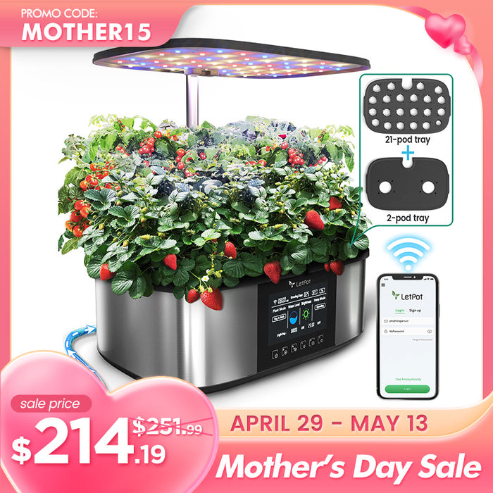 LetPot® indoor Garden, Hydroponic Smart Planter with App Control