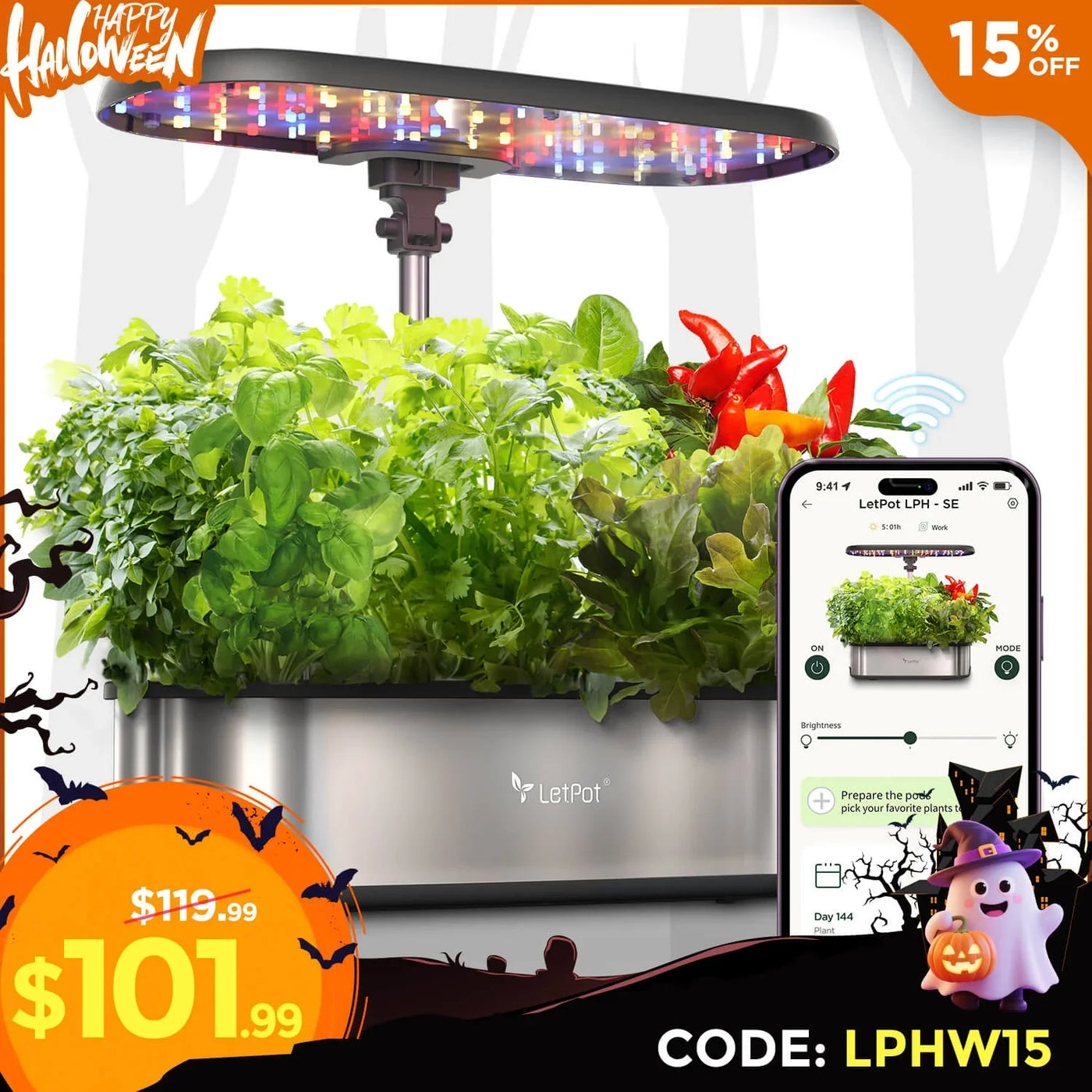 LetPot® indoor Garden, Hydroponic Smart Planter with App Control