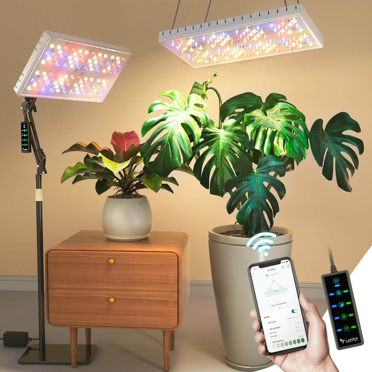 LetPot® indoor plant grow lights, the best full spectrum indoor grow lights