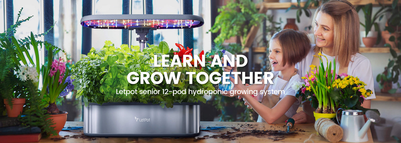 LetPot® indoor Garden, Hydroponic Smart Planter with App Control