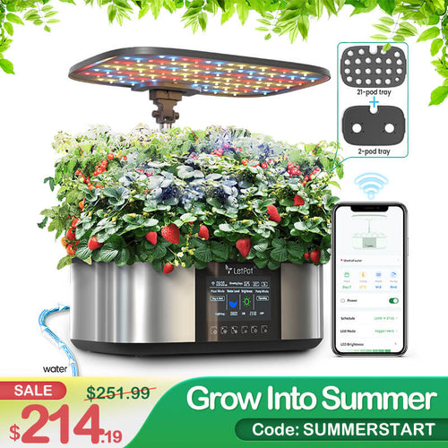 LetPot® indoor Garden, Hydroponic Smart Planter with App Control