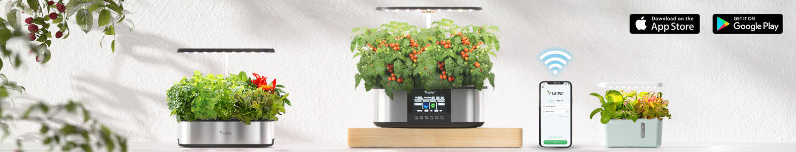 App controlled indoor hydroponic planters - LetPot®