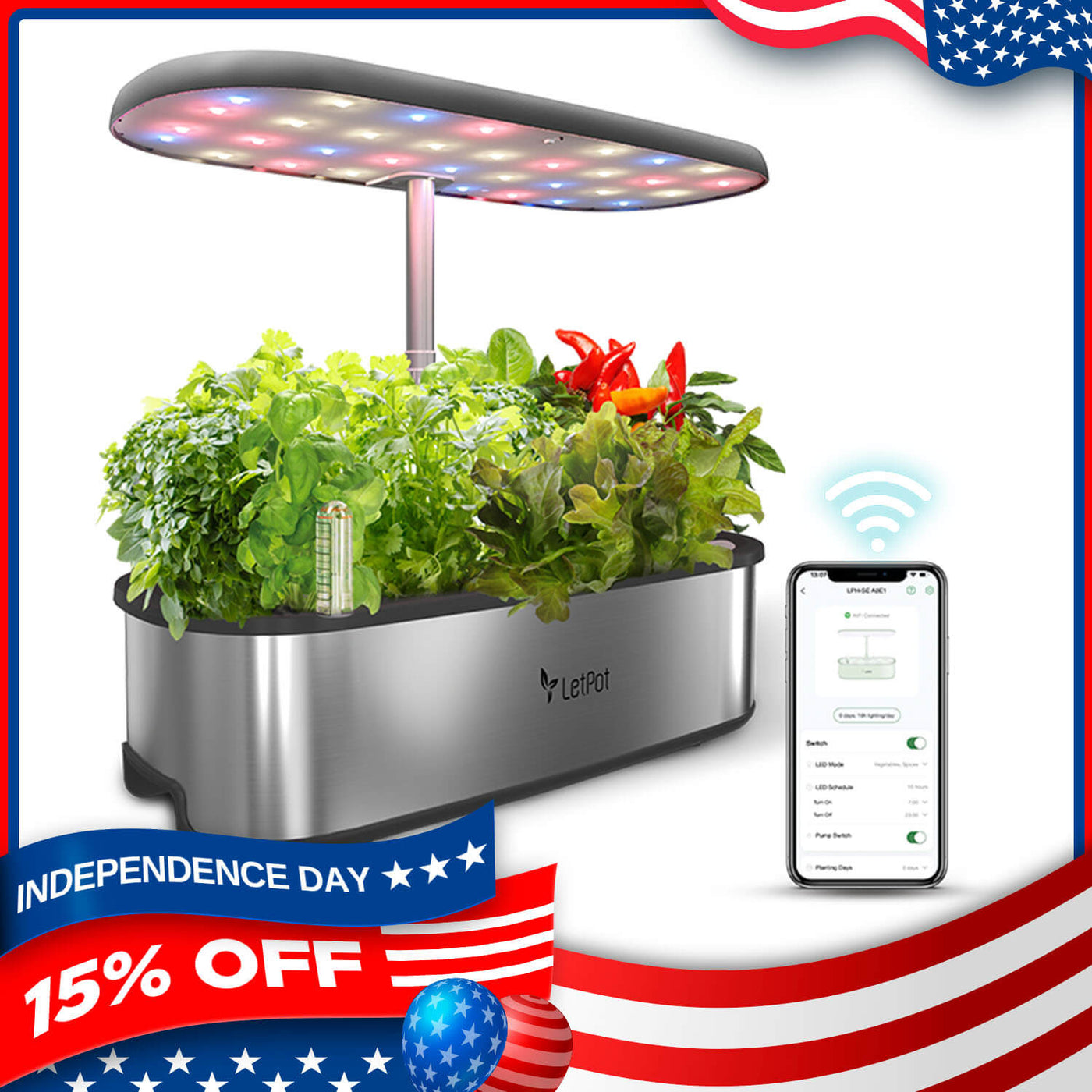 LetPot Senior Hydroponic Growing System, 12-Pod Hydroponic grow system ...