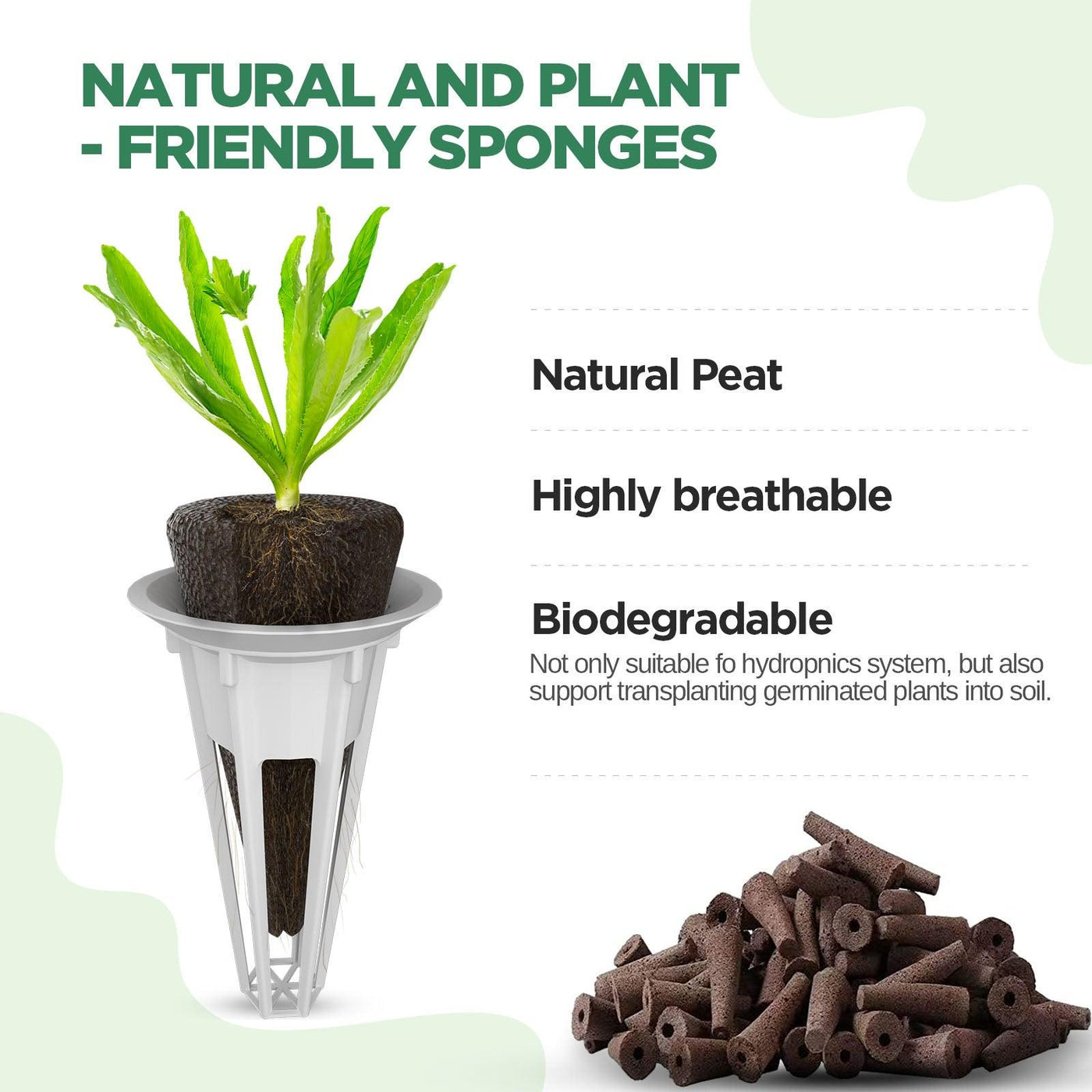 LetPot®｜172Pcs Hydroponics Growing System Replacement Seed Pod Kits